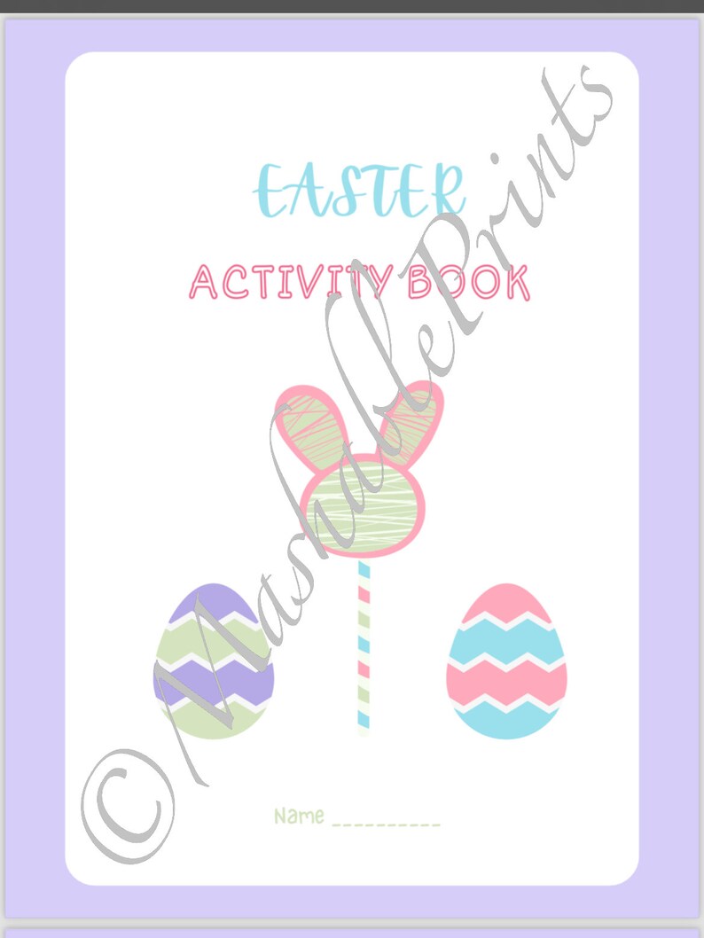 Printable Easter Activities Book - Etsy