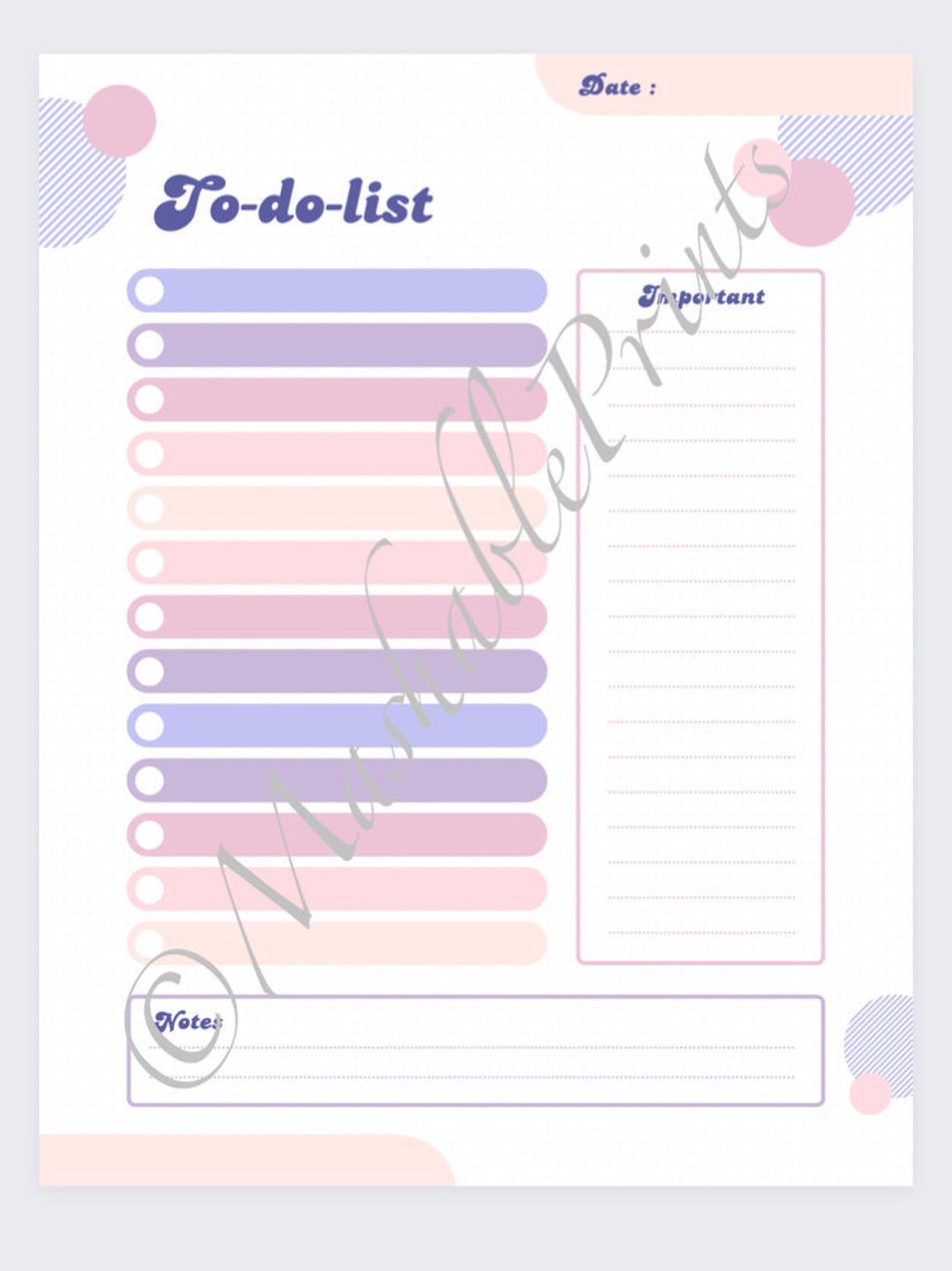 Groovy to Do List - Etsy