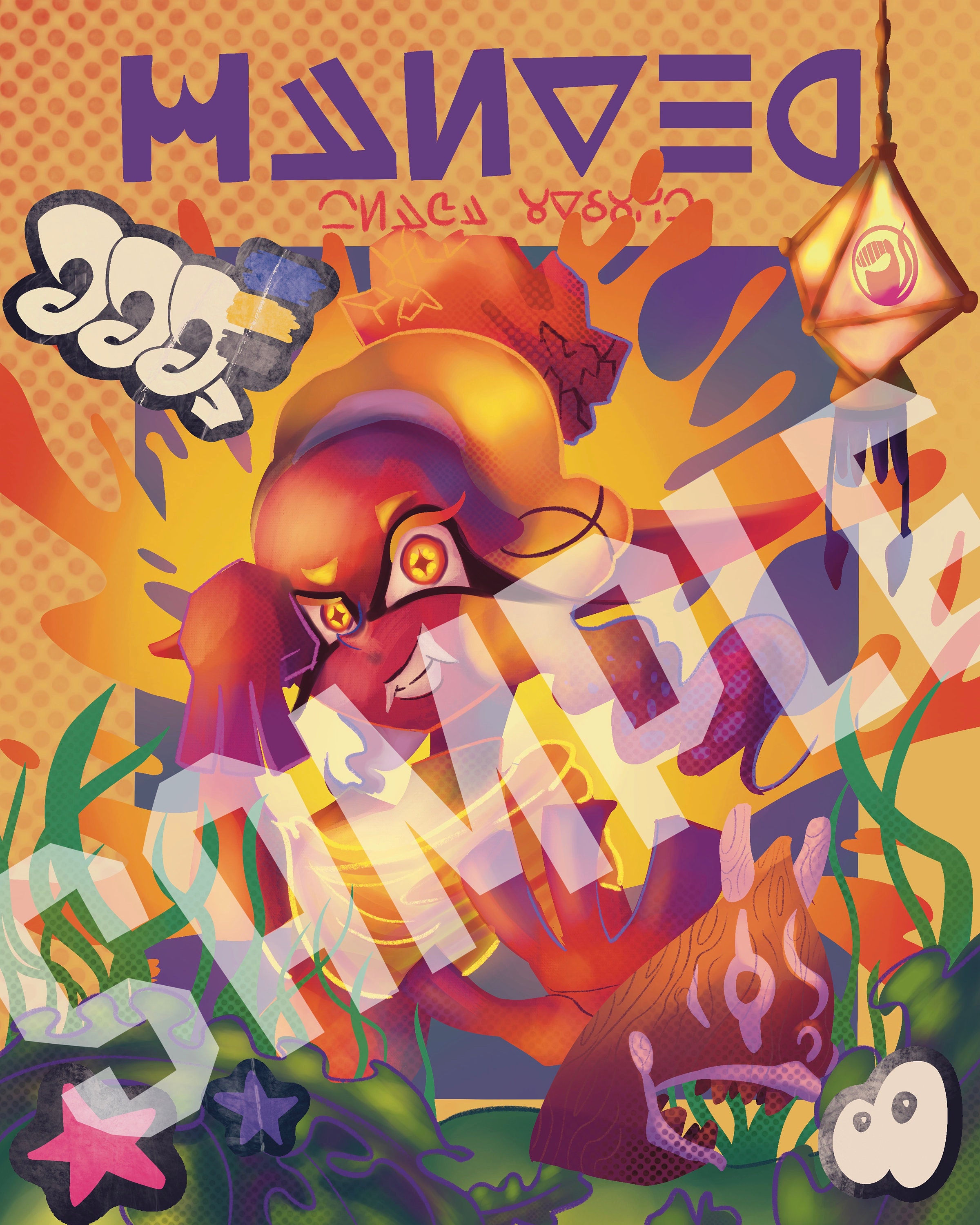 Splatoon Deep Cut Wanted Posters 8x10 Prints - Etsy