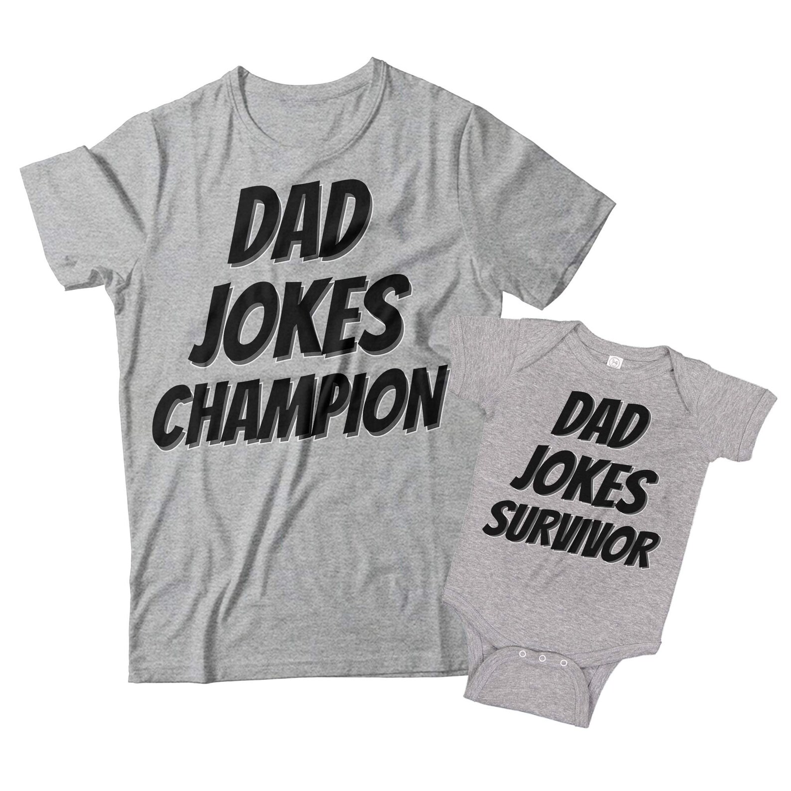 Funny Dad Jokes Dad and Son Matching Shirt | Dad Jokes Champion and Dad ...