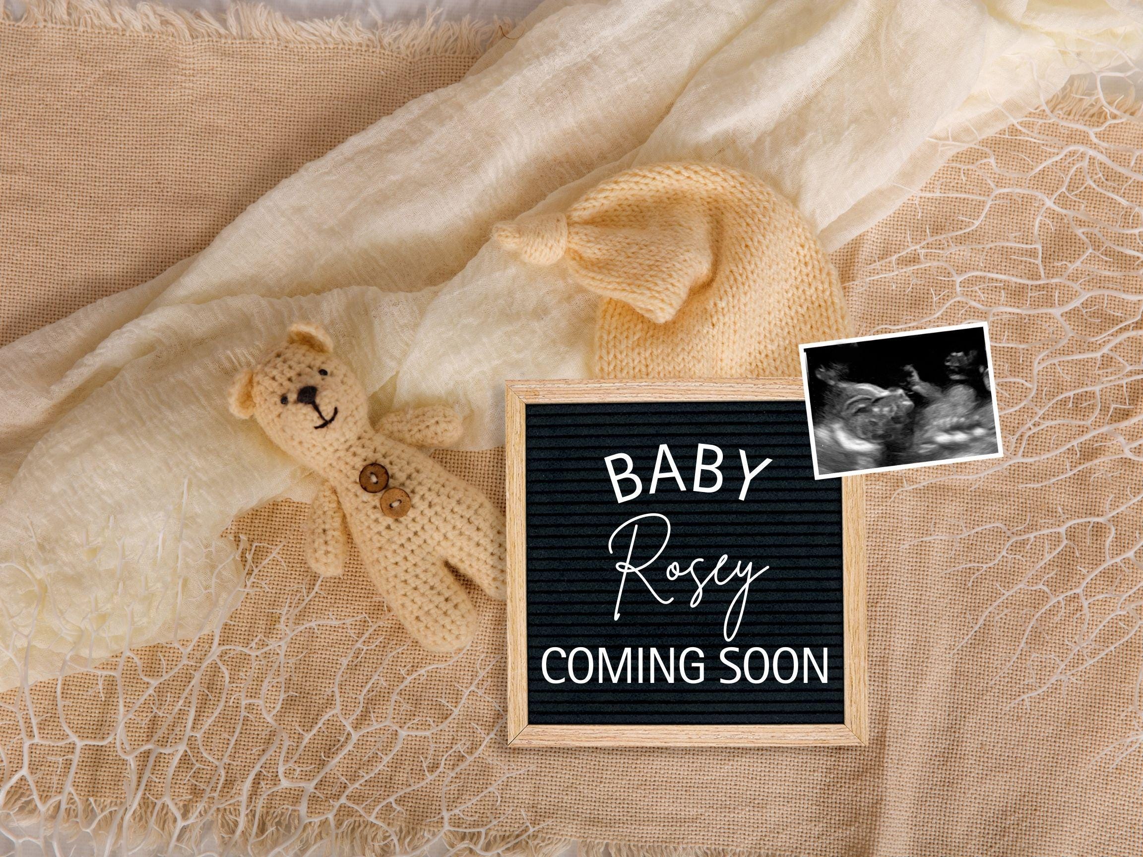Custom Baby Coming Soon Announcement SVG (digital Download) - Etsy
