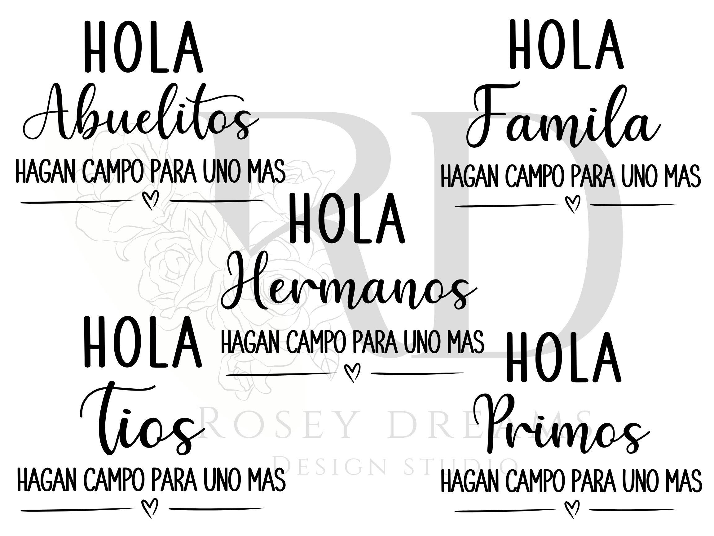 Spanish Pregnancy Announcement SVG Bundle (digital Download) - Etsy