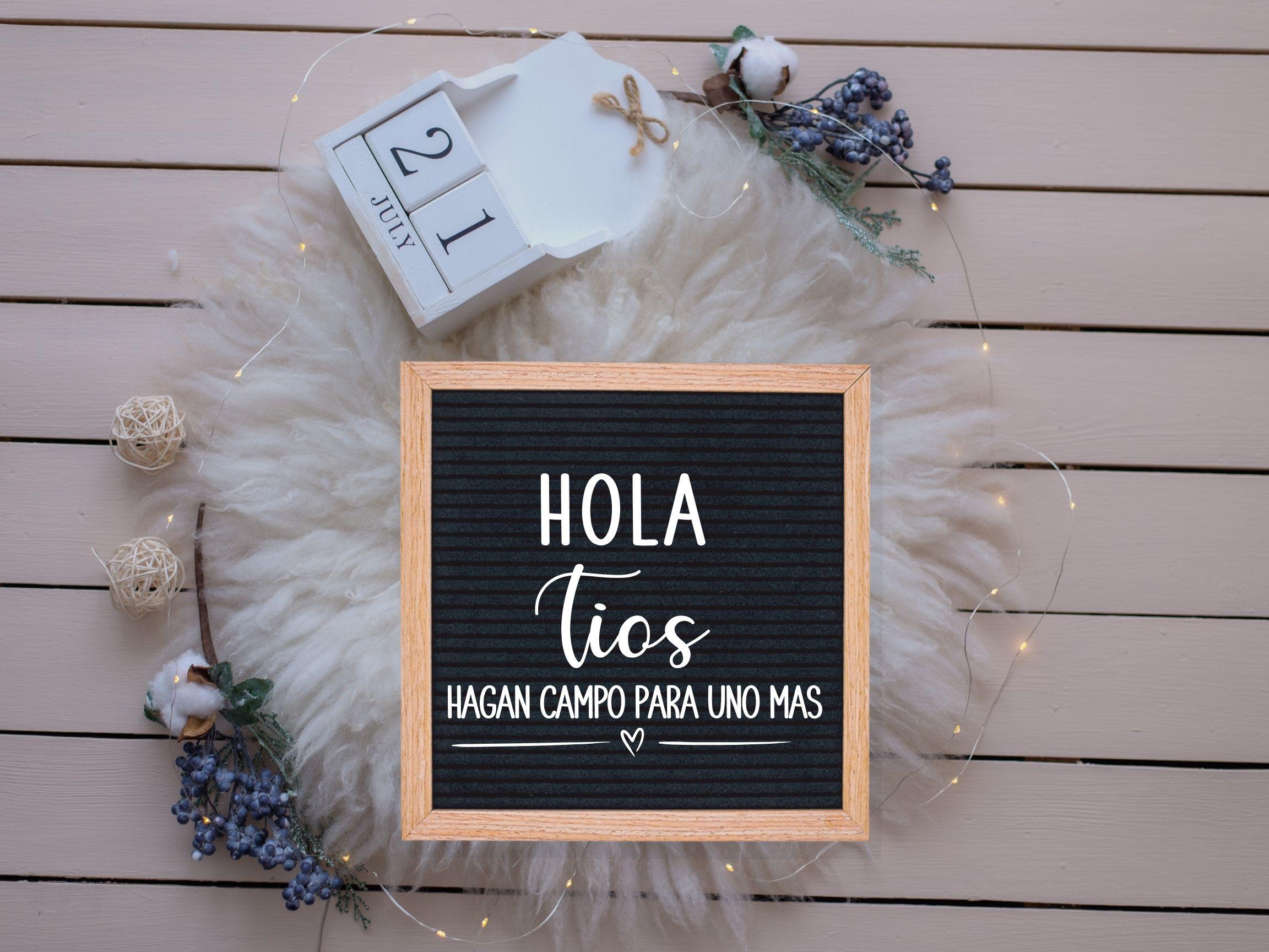 Spanish Pregnancy Announcement SVG Bundle (digital Download) - Etsy