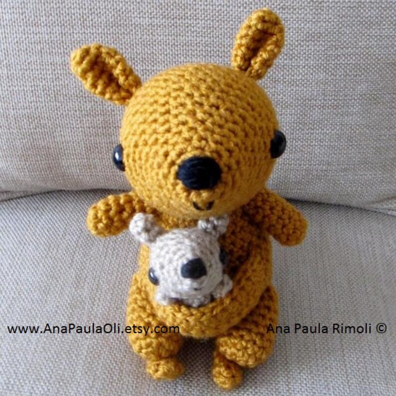 Amigurumi Kangaroo Crochet Pattern - PDF Digital Download - Etsy