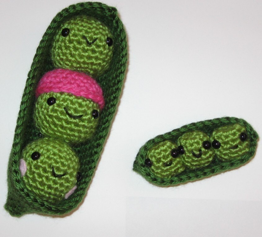 Sweet Peas in a Pod Amigurumi Crochet Pattern - PDF Digital Download - Etsy