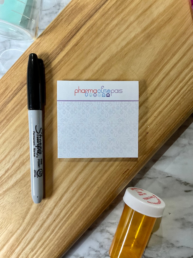 Pharmacy Capsule Sticky Notes | Post It Notes Healthcare Stationary ...