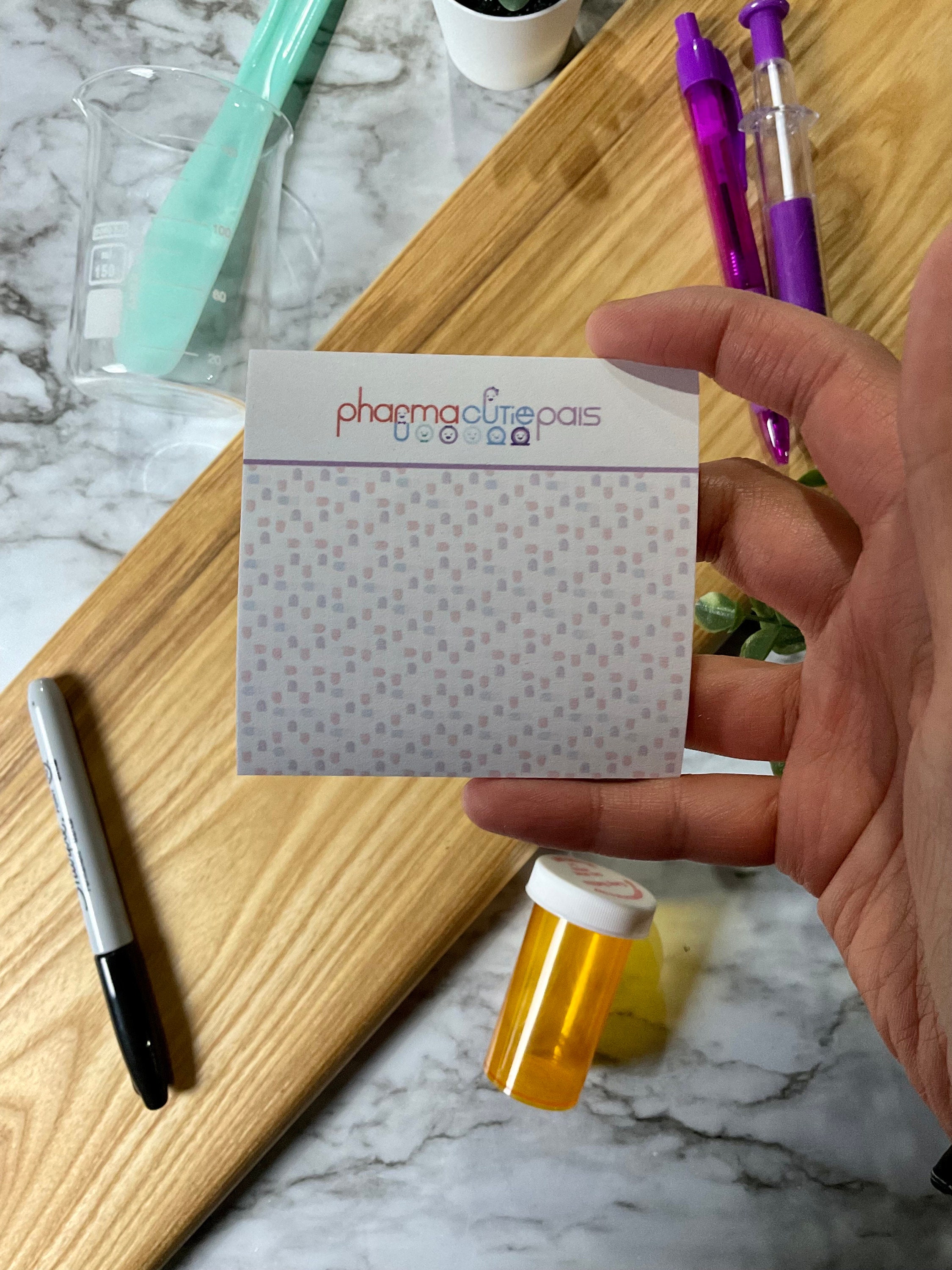 Pharmacy Capsule Sticky Notes | Post It Notes Healthcare Stationary ...