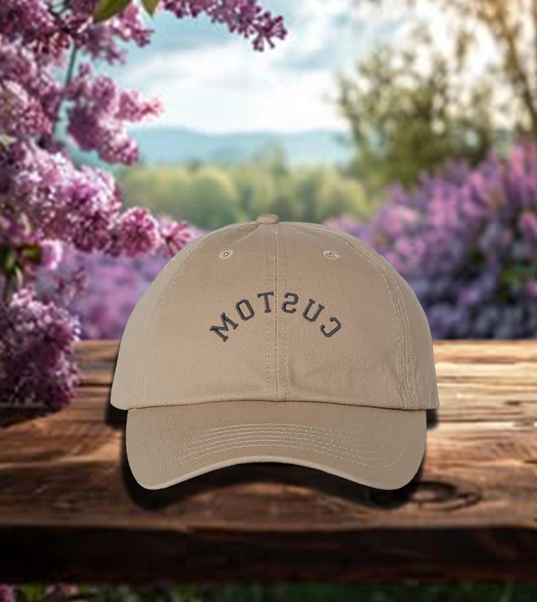 Embroidered Custom Baseball Hat, Funny Name Hat, Custom Upside Down Hat ...