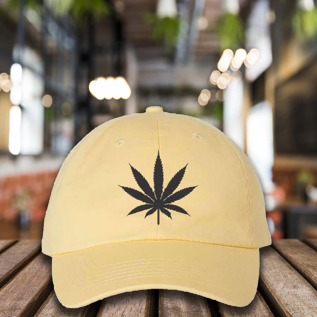 Embroidered Marijuana Baseball Cap, Psychedelic Hat, Cannabis Hat ...