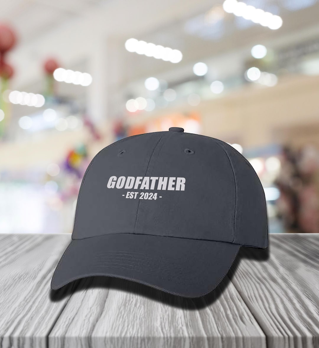Embroidered Godfather Est 2024 Baseball Cap, Godfather Gift Idea ...