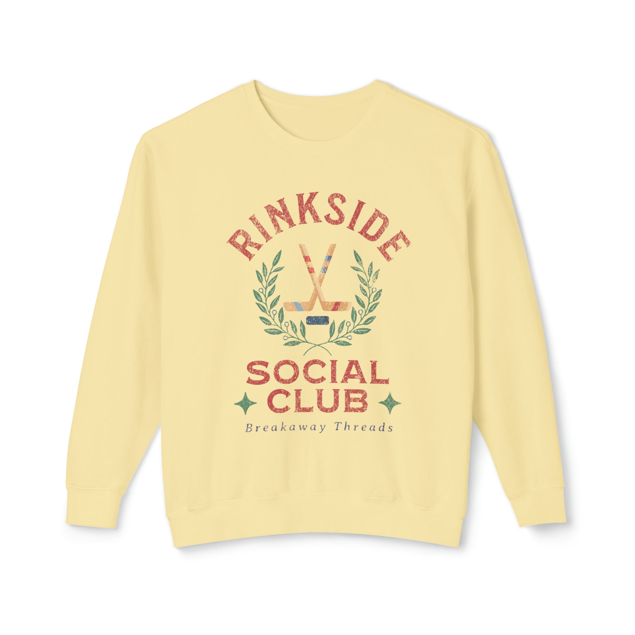 Rinkside Social Club Comfort Colors Unisex Lightweight Crewneck ...