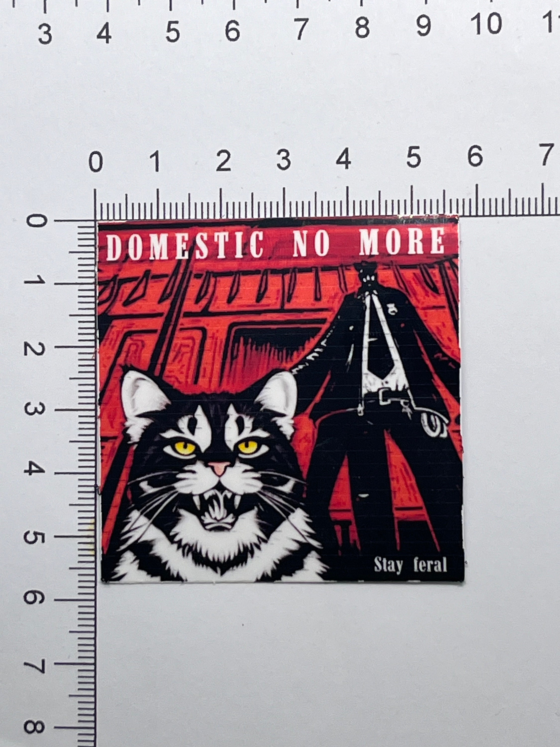 Faith No More Inspired Stay Feral Cat Stickers for Metalhead Rock Punk ...