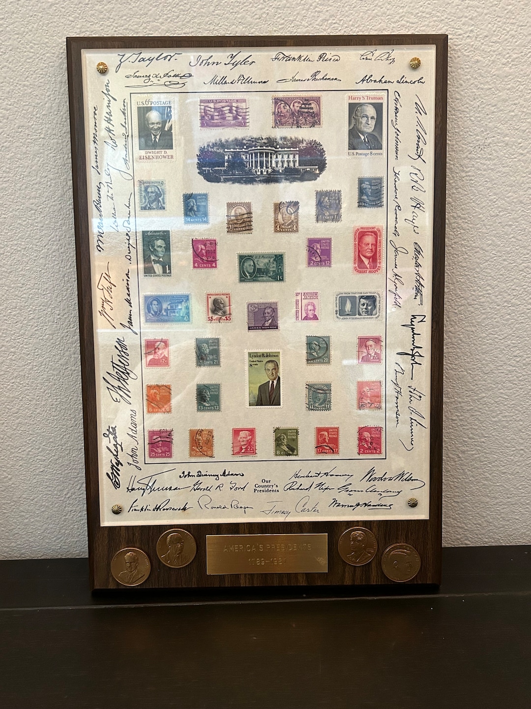 Americas Presidents 1789-1987 Plaque Americana Enterprises of Virginia ...