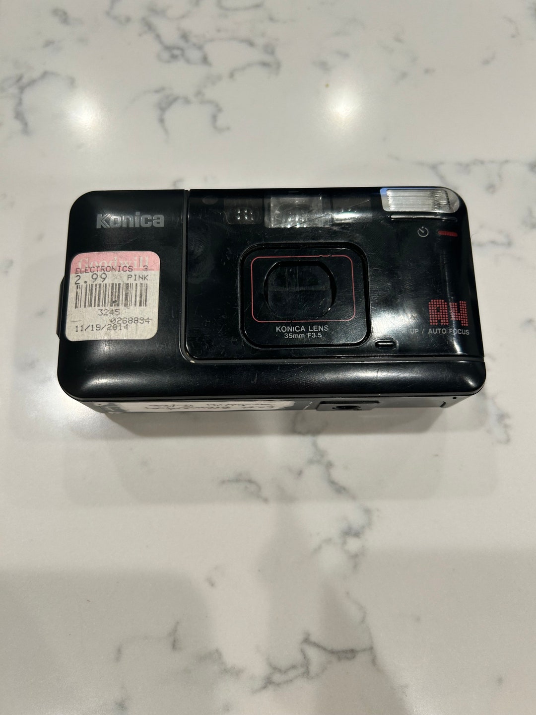 Konica Big Mini A4 AF 35mm Point & Shoot Film Camera FOR PARTS - Etsy