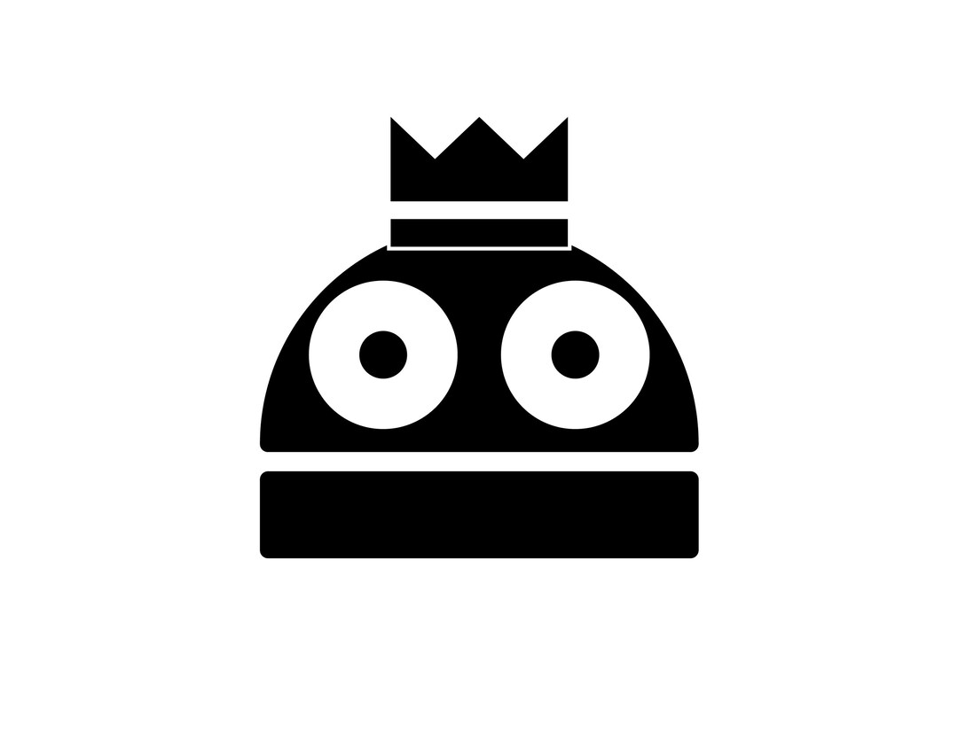 R.E.P.O. Robot King of the Losers Closed Mouth Icon Vinyl Decal Sticker ...