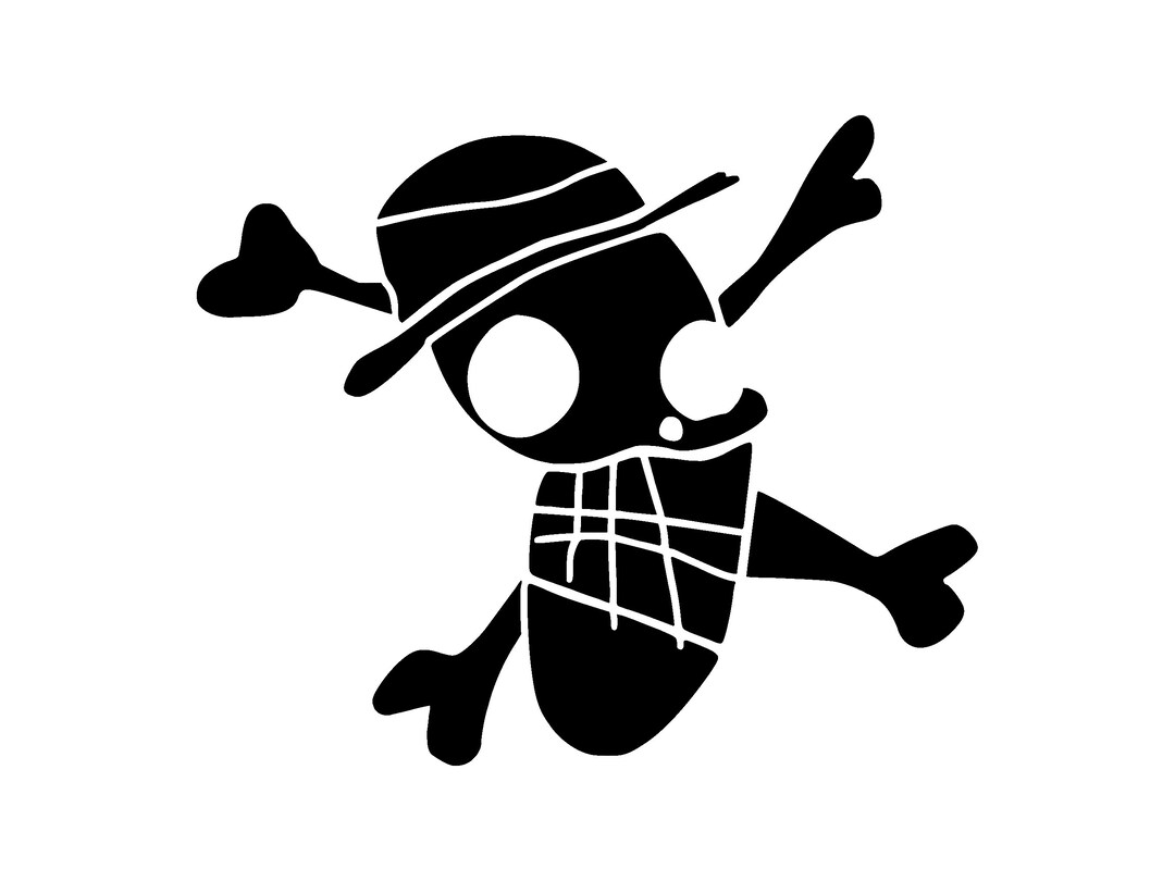 One Piece First Jolly Roger Vinyl Decal Sticker - Etsy