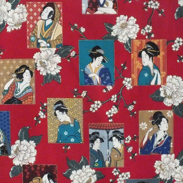 Geisha Fabric - Etsy
