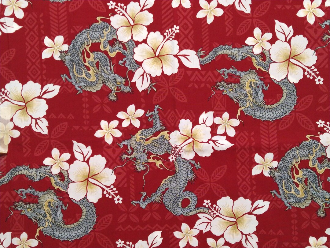 Trans-pacific Textiles, Out-of-print Metallic Dragons & Hibiscus ...