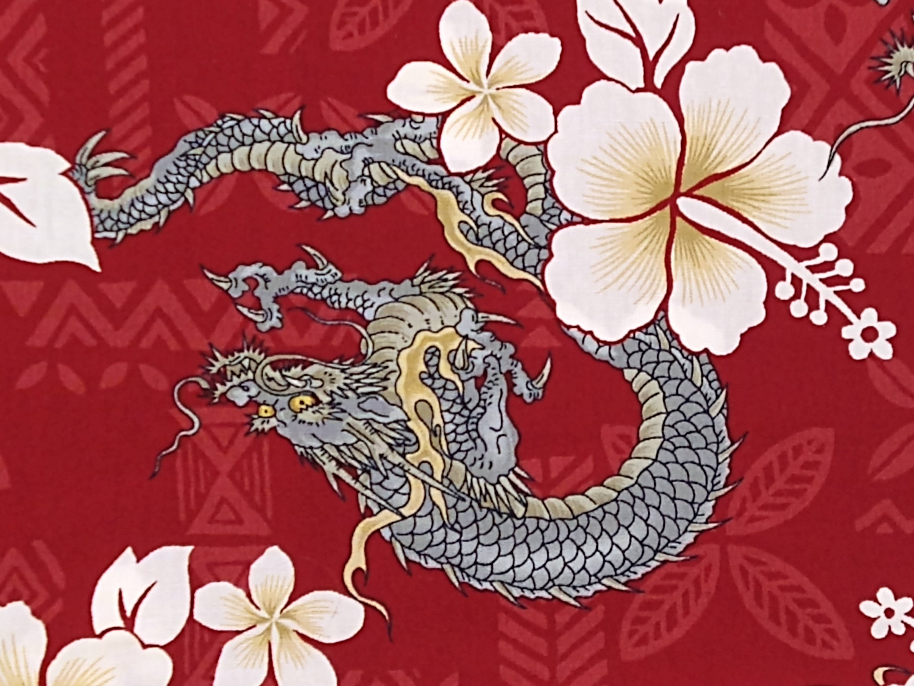 Trans-pacific Textiles, Out-of-print Metallic Dragons & Hibiscus ...