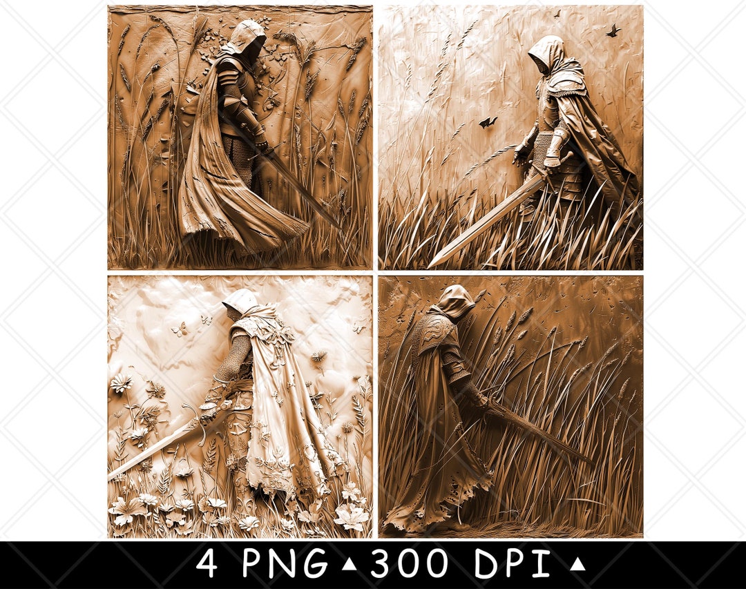 Assassins Knight Creed Cloak Soldier Medieval Soldier 3d Laser File ...