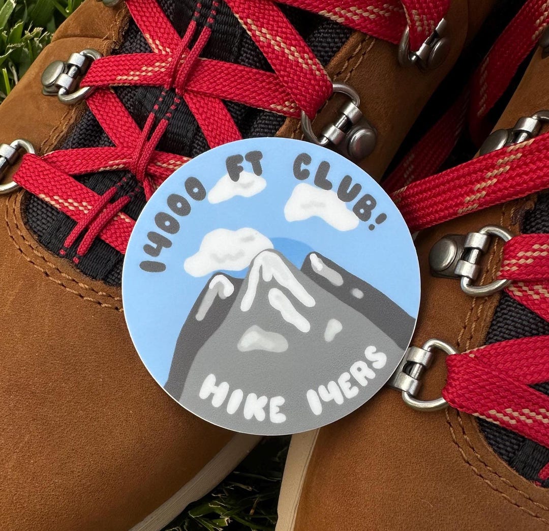 14er 14000 Ft Club Sticker Hike 14ers Colorado 14ers Mt Bierstadt ...