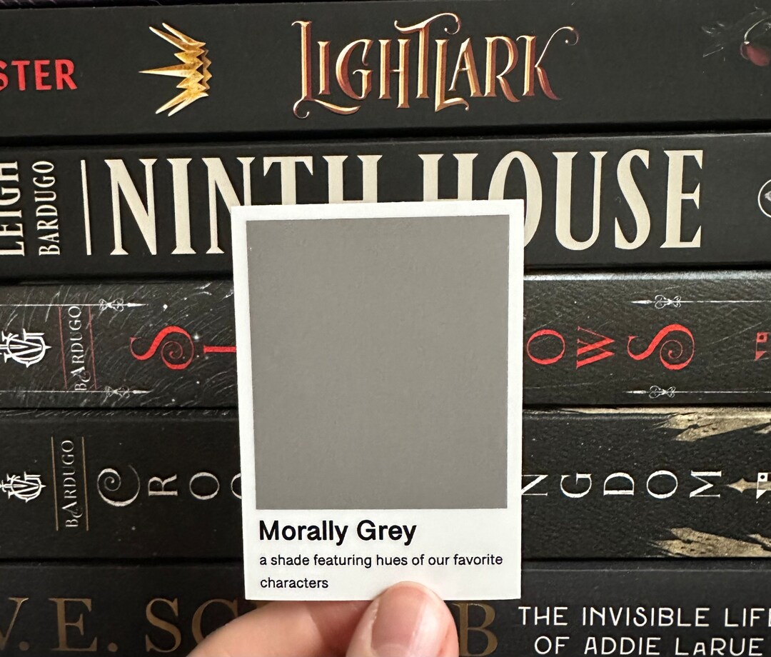 Morally Grey Character Paint Swatch ACOTAR Fantasy Book Sticker - Etsy