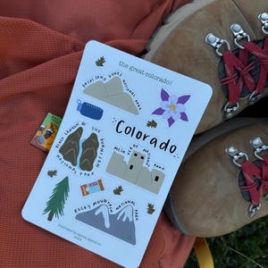 The Great Colorado National Parks Coloradoan Nature Hiking 14er Sticker ...