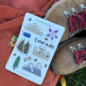 The Great Colorado National Parks Coloradoan Nature Hiking 14er Sticker ...