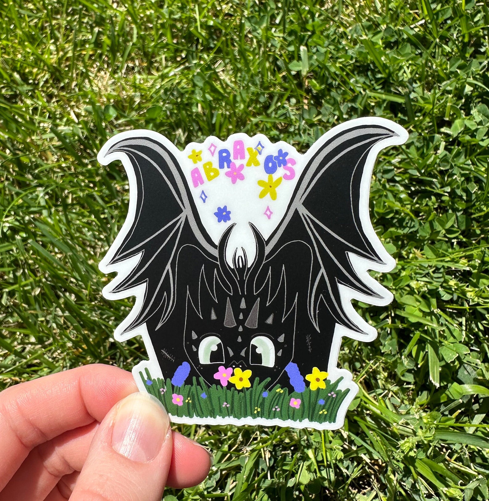 Abraxos Smelling Flowers Throne of Glass TOG ACOTAR SJM Sticker - Etsy