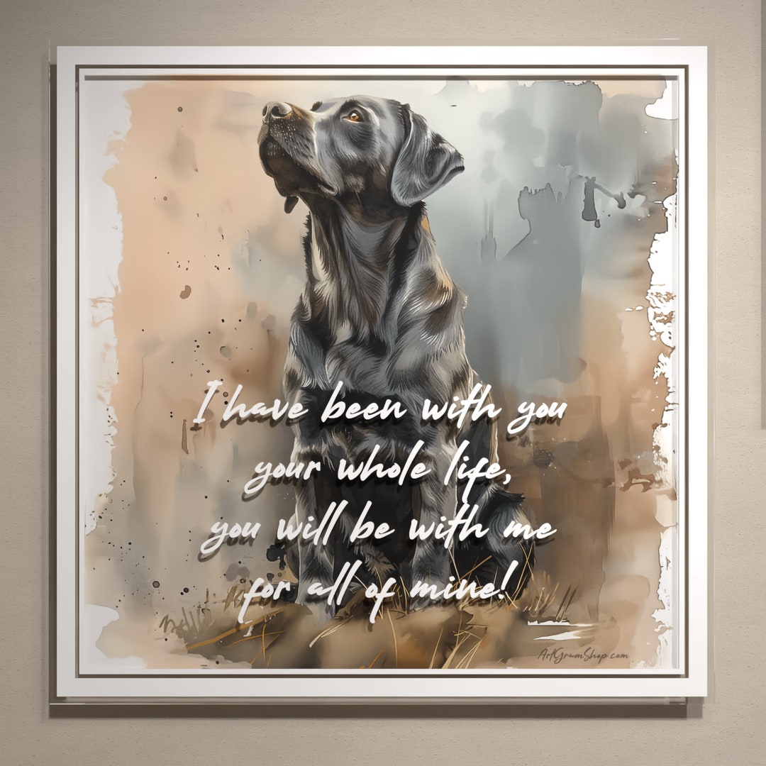 Personalized BLACK LABRADOR Pet Memorial or Gift Wall Art Print W ...