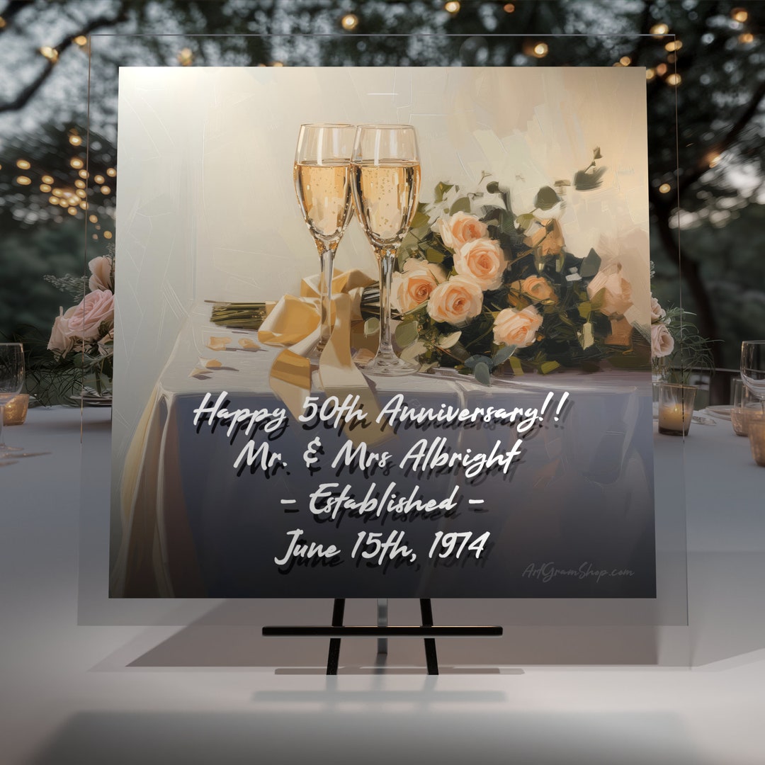 Personalized Wedding Gifts - CYRSTAL W/ BOUQUET Wall Art Print W ...