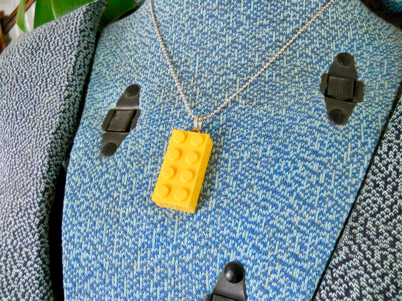 The Brick - Pendant / Necklace Made With Toy Blocks / LEGO Bricks - Red ...