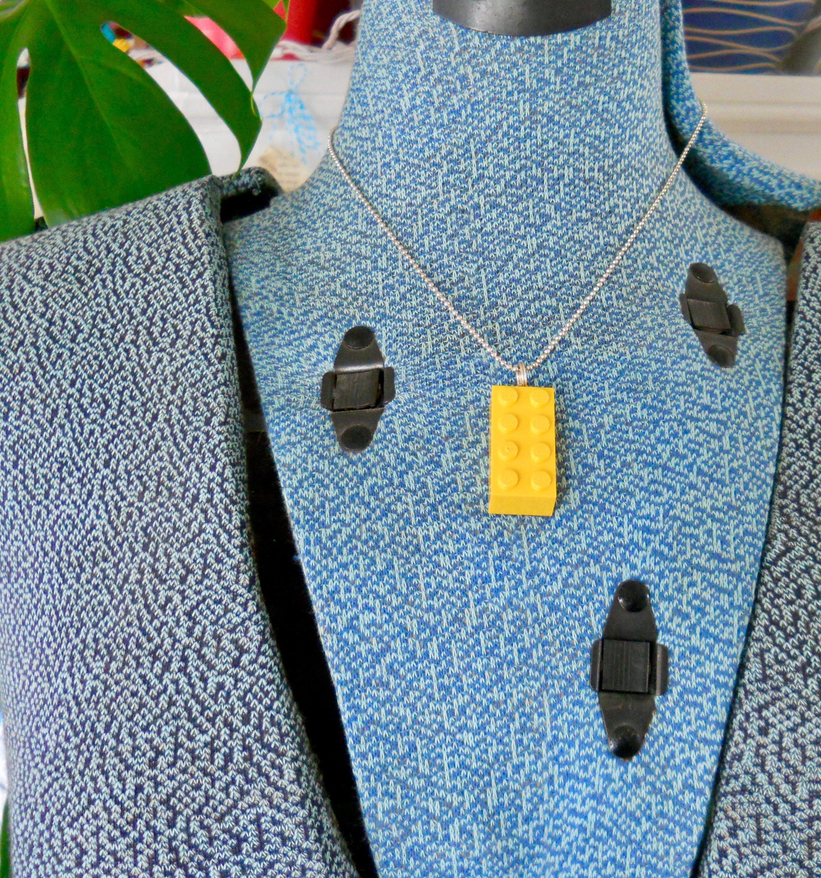 The Brick - Pendant / Necklace Made With Toy Blocks / LEGO Bricks - Red ...