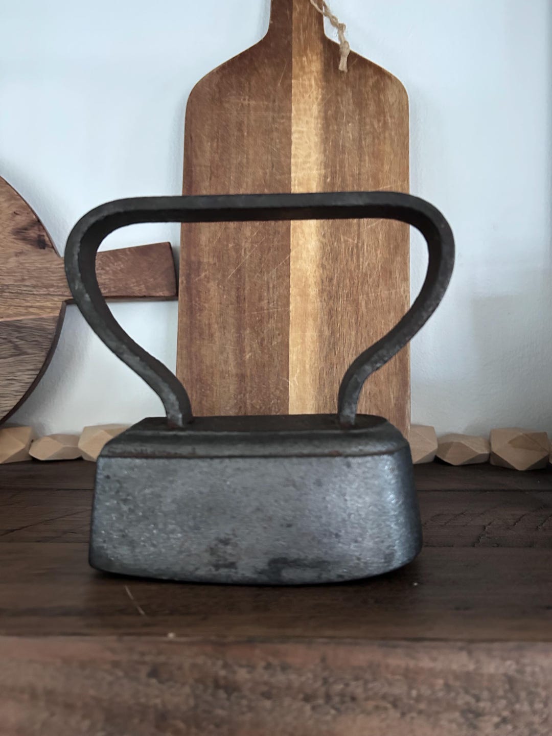 Antique Sad Iron, Rare Textured Cast Iron - Etsy