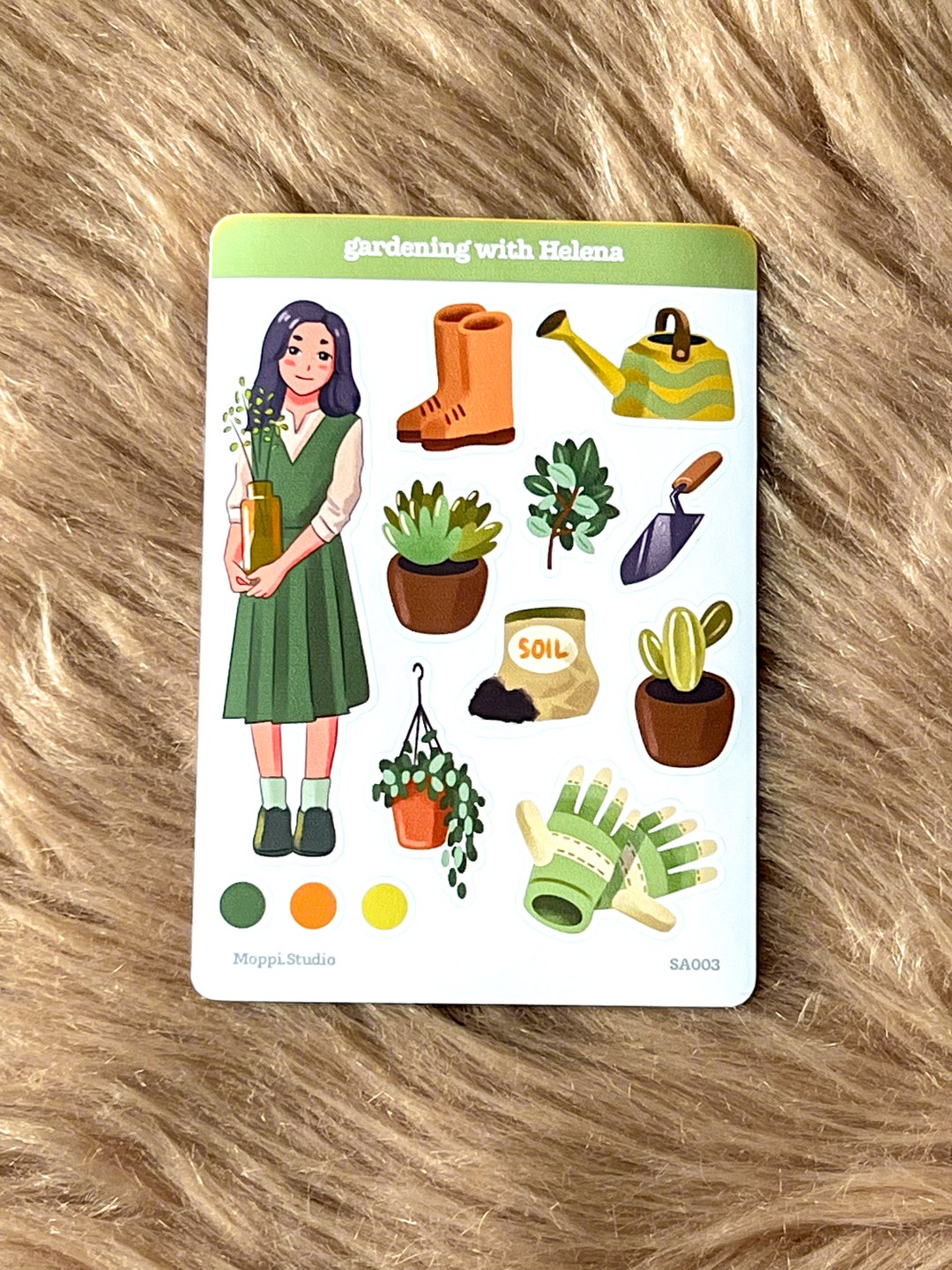 Gardening With Helena Sticker Sheet Sticker Sheet Stickers Stickers for ...