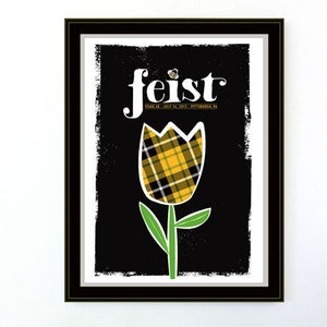 Screenprint Poster - Show Poster for Feist - Rock Show Poster - Limited ...