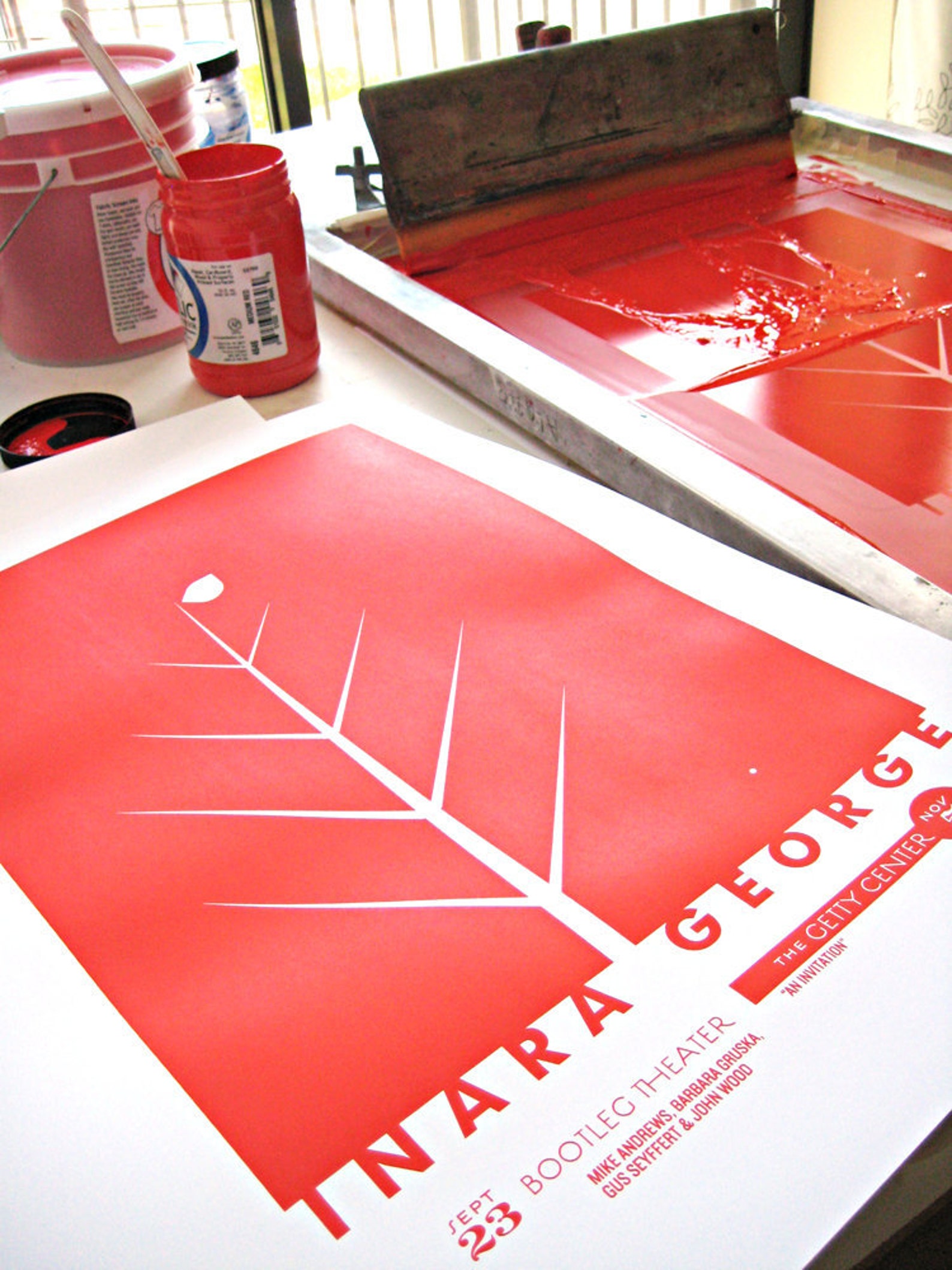 Rock Poster Inara George Hand Silkscreen Printed Limited - Etsy