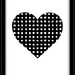 Black and White Screenprint Woven Heart Silkscreen Art Print - Etsy