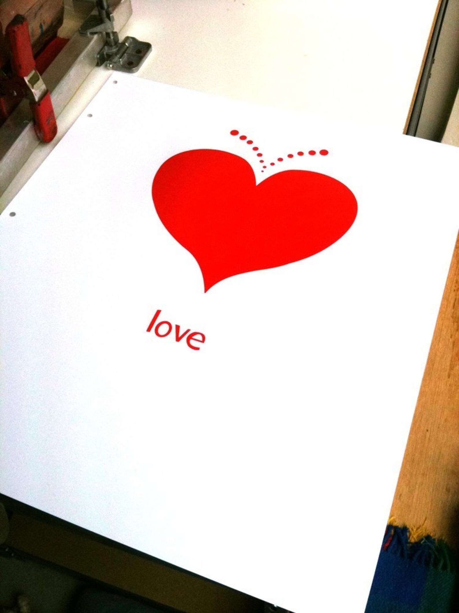 Let Love Grow Screenprint, Love Art Print, Wedding Gift - Nursery Print ...