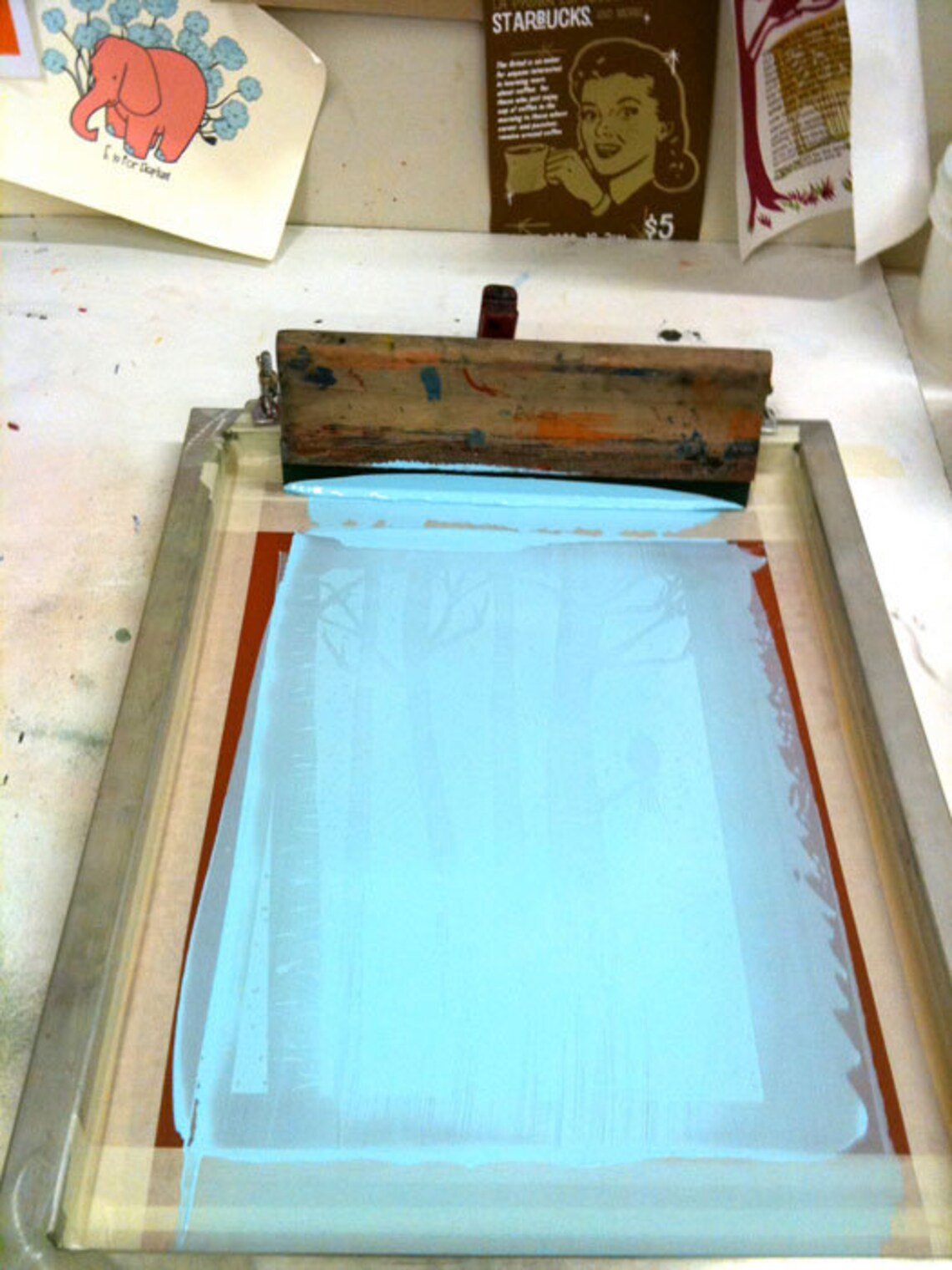 Screenprint Poster Set Cardinal Bird Seasons & Birch Trees - Etsy