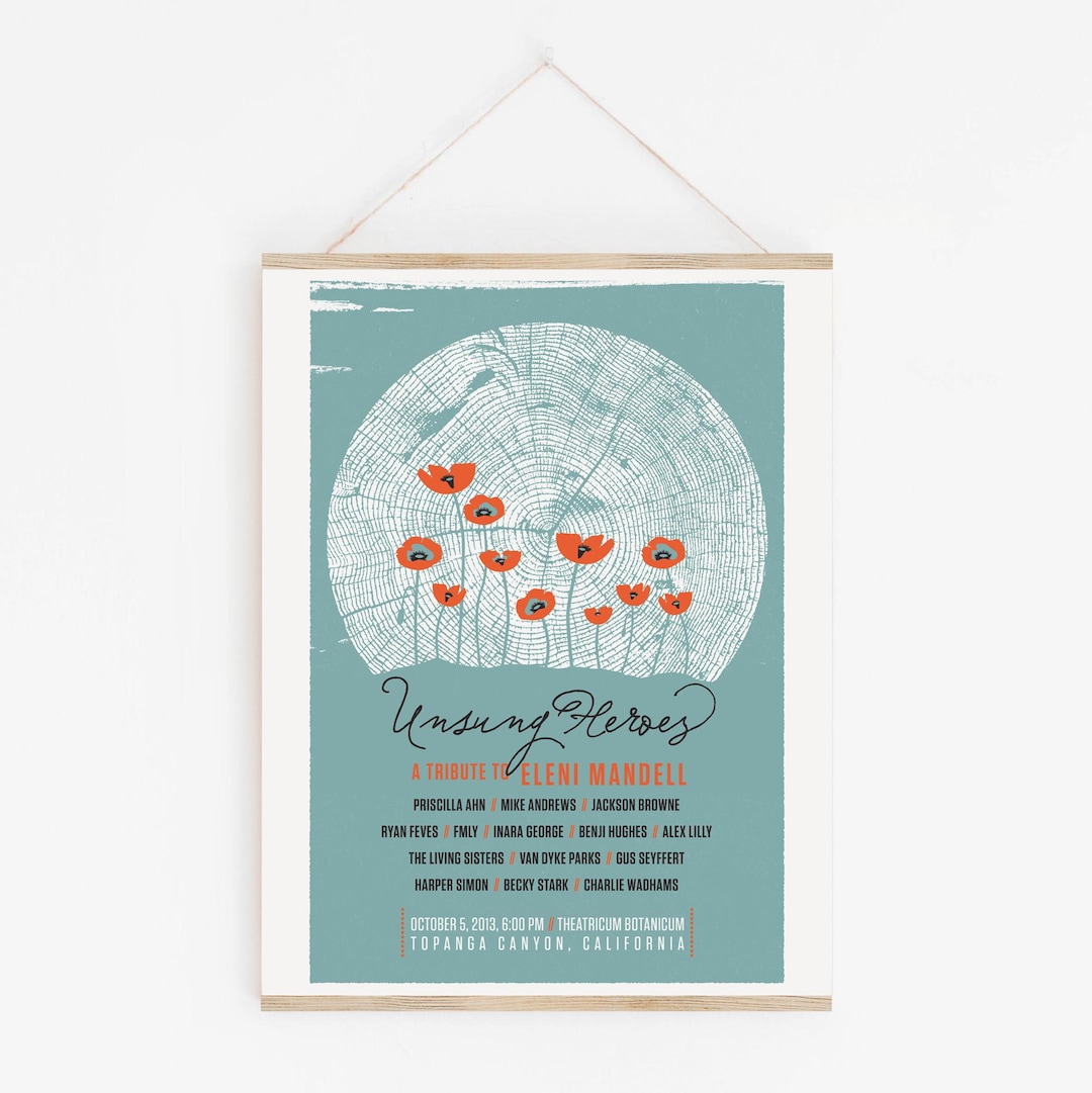 Inara George Poster Hand Pulled Screenprint - Unsung Heroes Eleni ...