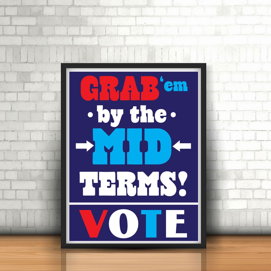 Grab 'em by the Midterms - Womens March and Voting Rights PRINTS ...