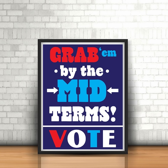 Grab 'em by the Midterms Womens March and Voting Rights | Etsy