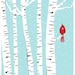 Screenprint Winter Cardinal Art Print Silkscreen Wall Art - Etsy