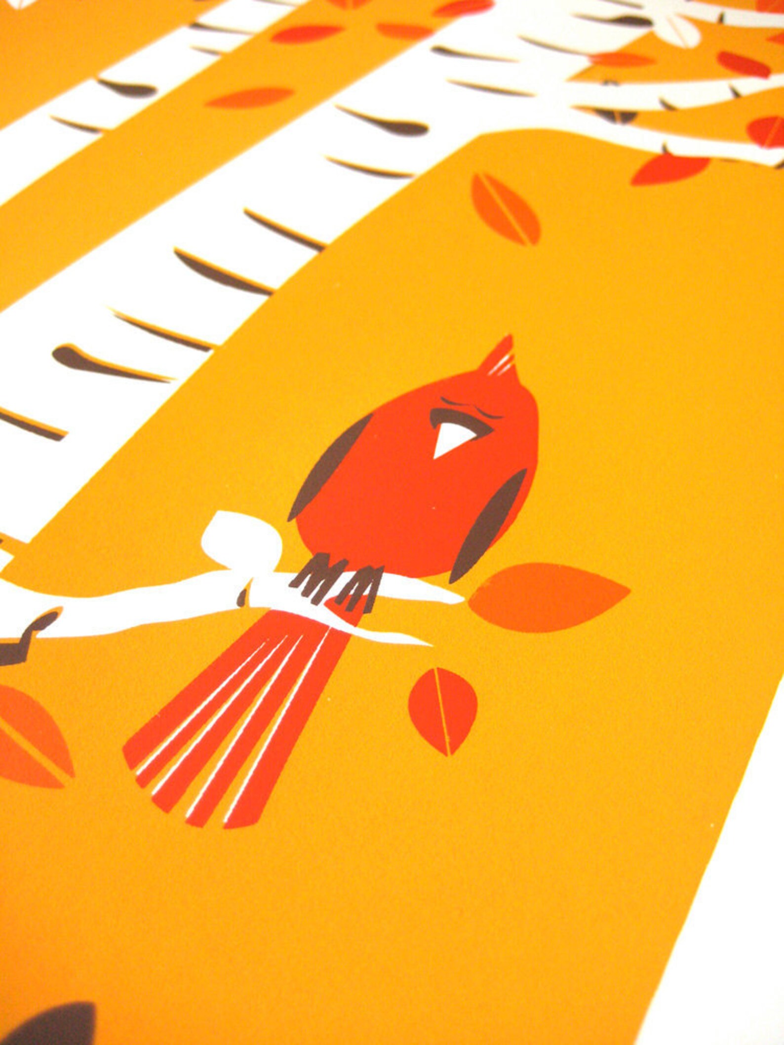 Screenprint Cardinal Seasons Print Set Chose Any 2 Bird Art - Etsy