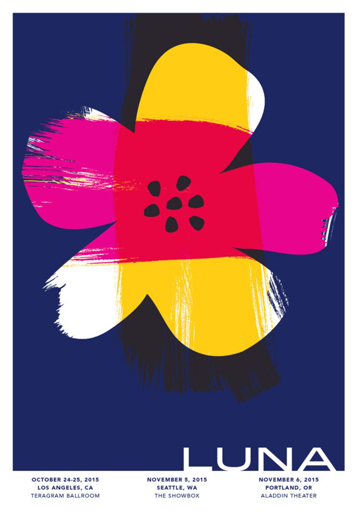 Luna 2015 Tour Poster Screenprint West Coast Silkscreen Rock - Etsy UK