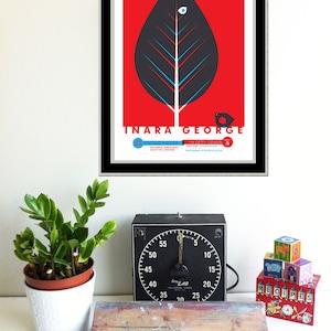 Rock Poster - Inara George - Hand Silkscreen Printed Limited Edition ...