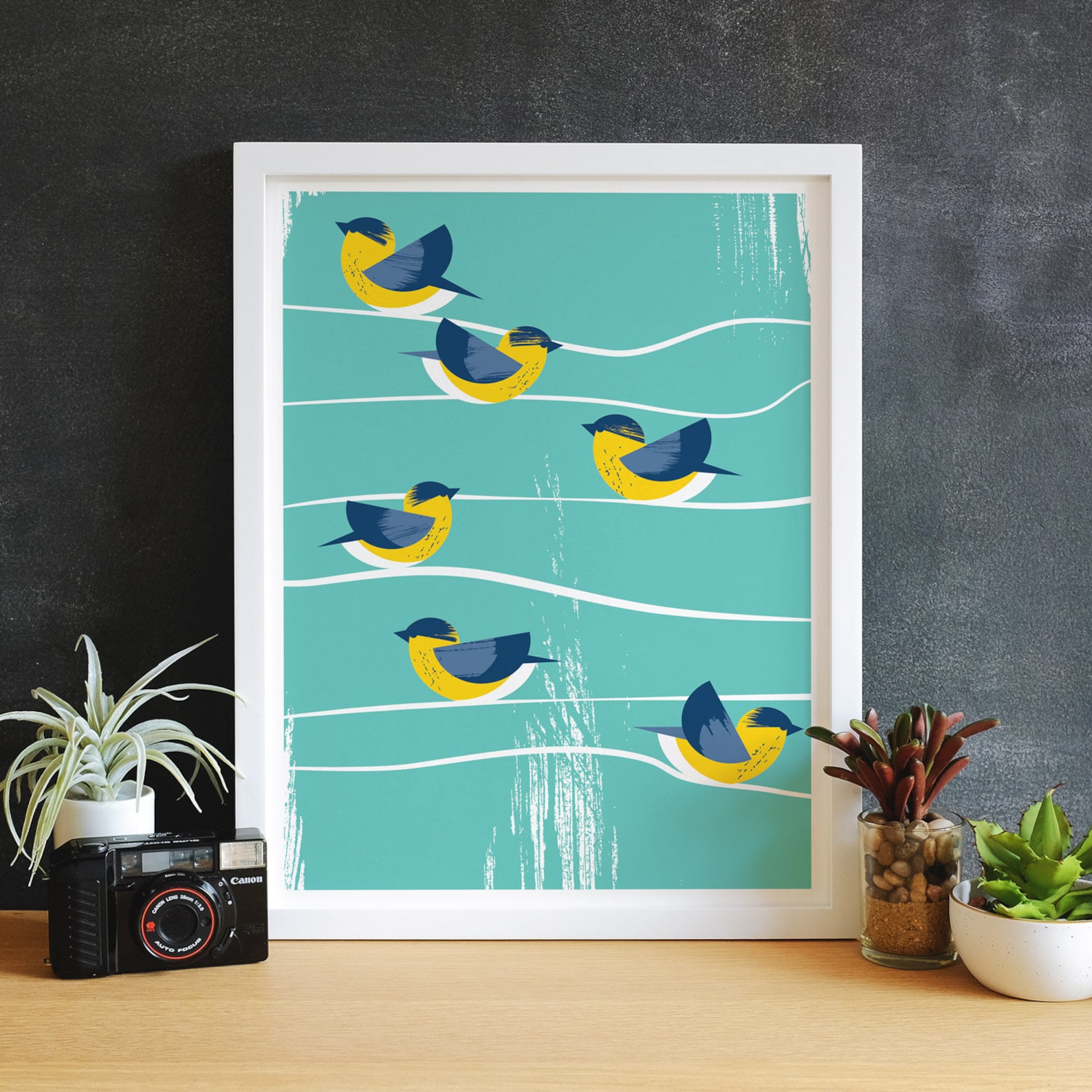 Small Bird Art Print Birds of a Feather Canada Warbler Petite - Etsy