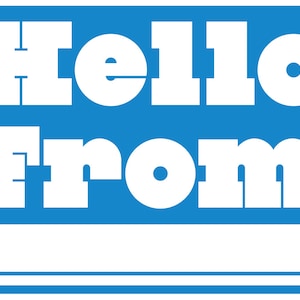 Hello From Blank Postcard - Postcards Greeting Stationery - Say Hi or ...