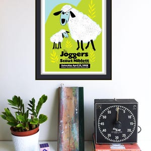 The Joggers and Scout Niblett, Hand Screenprinted Rock Poster - Etsy
